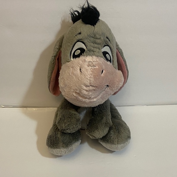 Disney | Toys | Disney Eeyore Winnie The Pooh Gray And Pink Plush | Poshmark